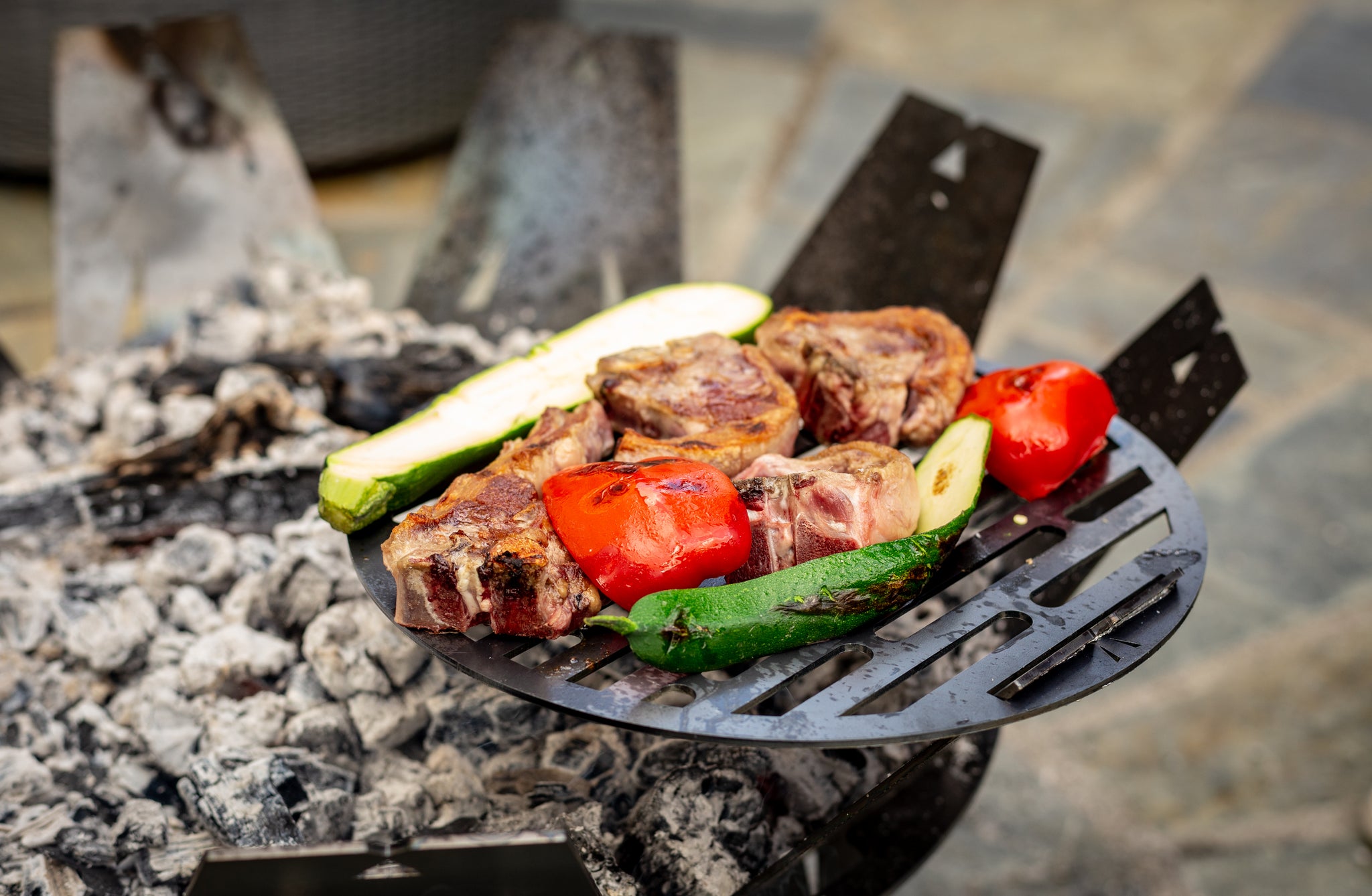 2x Grill Plates for Crucible Fire Pit & BBQ – Firebrand New Zealand