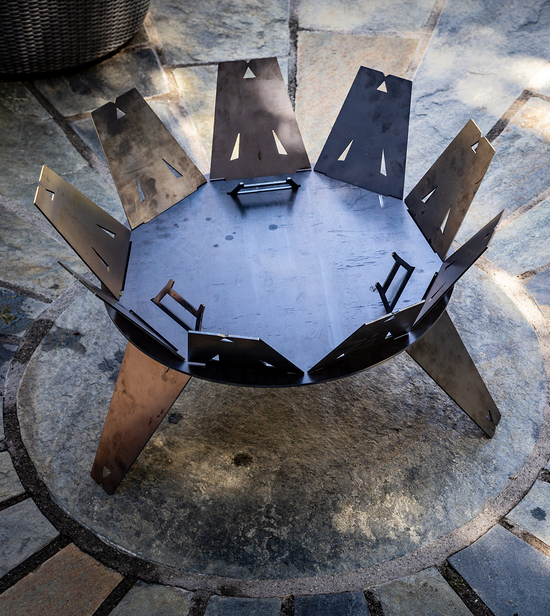 Crucible - Corten Steel Outdoor Fire Pit and BBQ Grill | Firebrand NZ ...